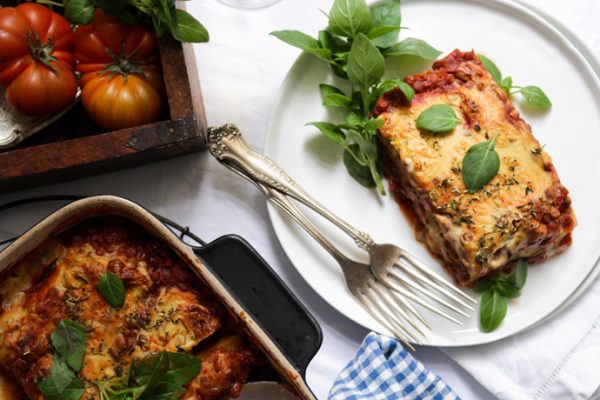Vegan Zucchini-Lentil-Lasagna • veggies | vegan