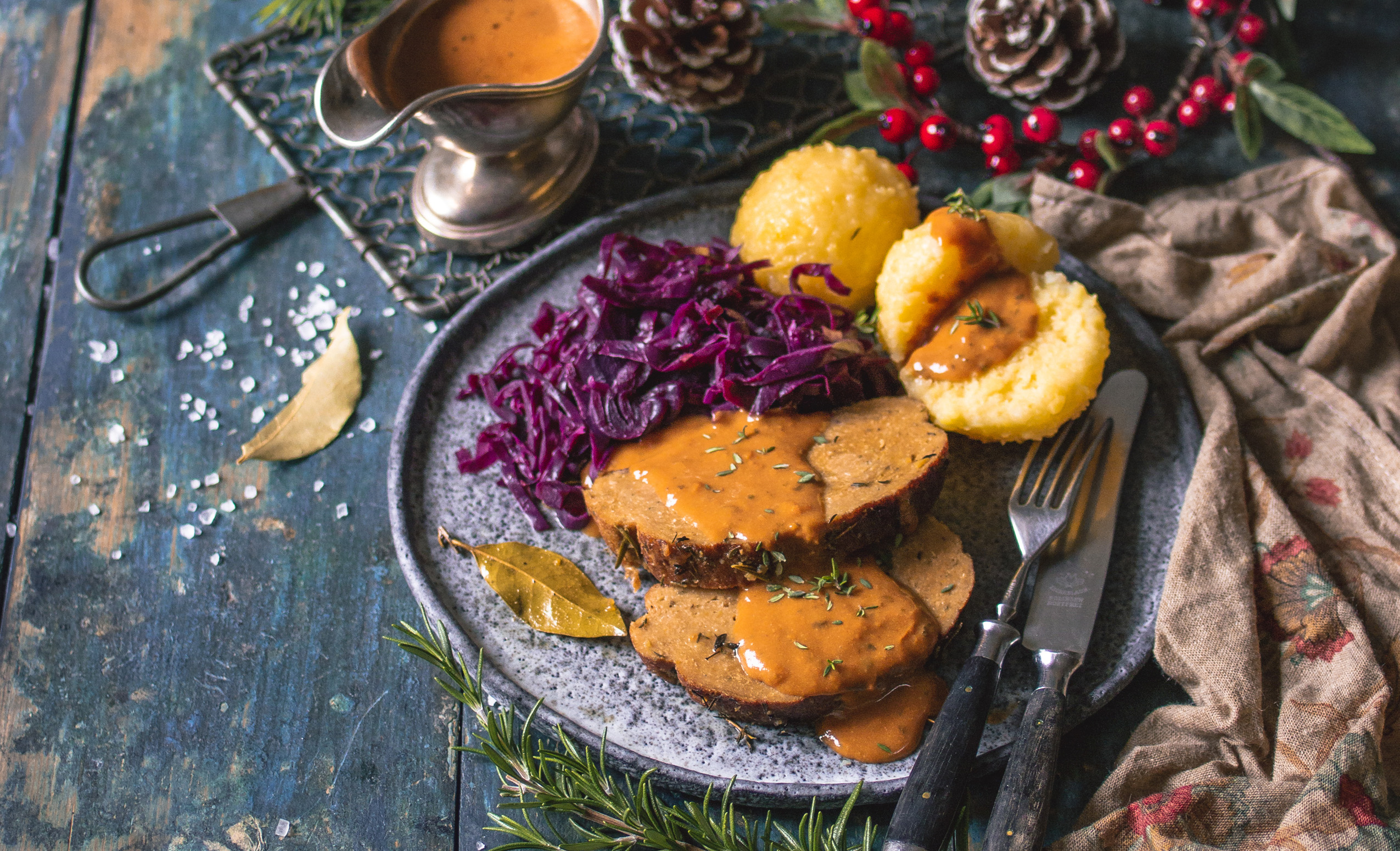 Faszinierend Veganer Braten Weihnachten Ebenbild