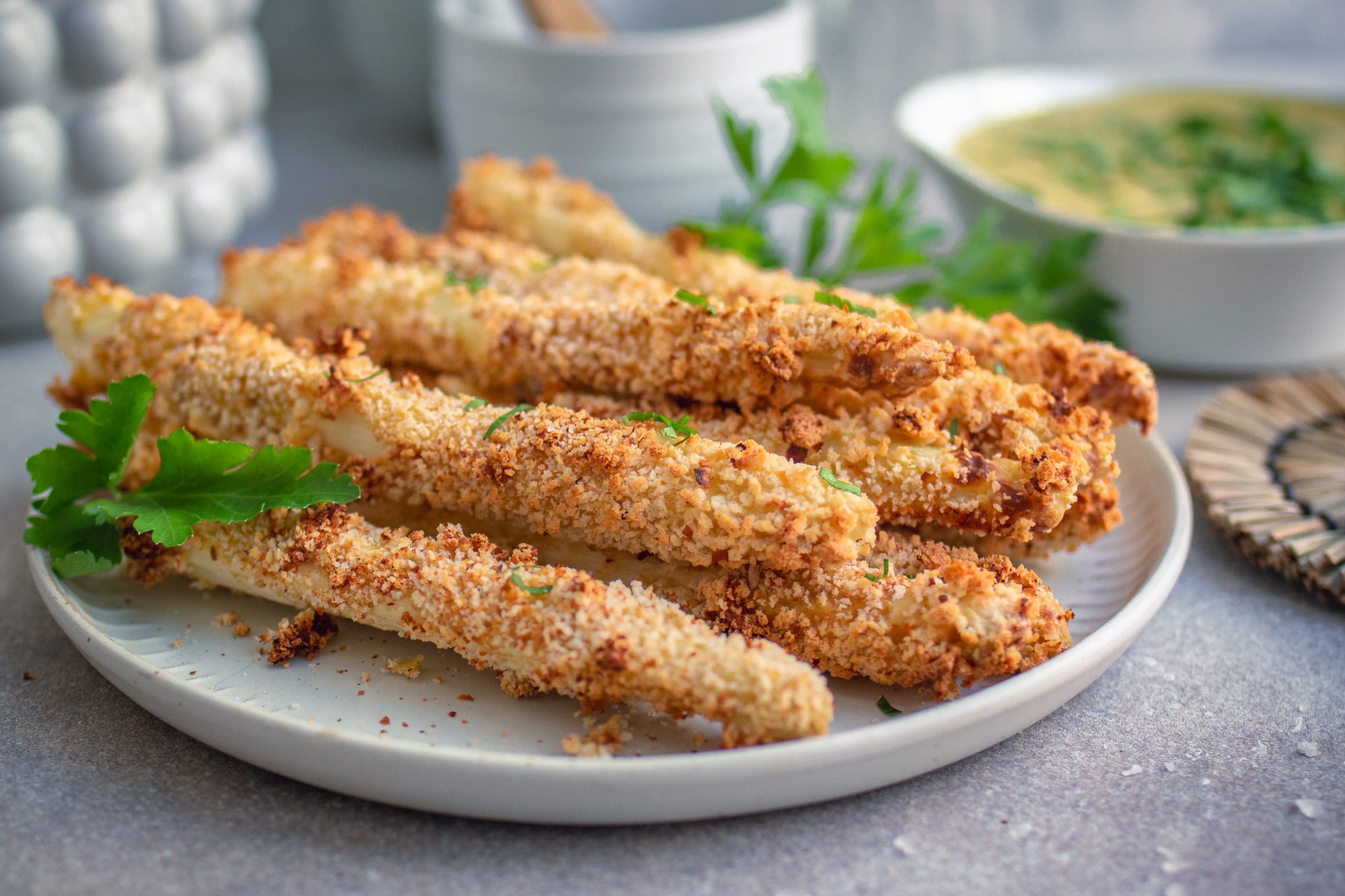 Weiser Spargel Knusprig Zarter Genuss Aus Der Heisluftfritteusefeed